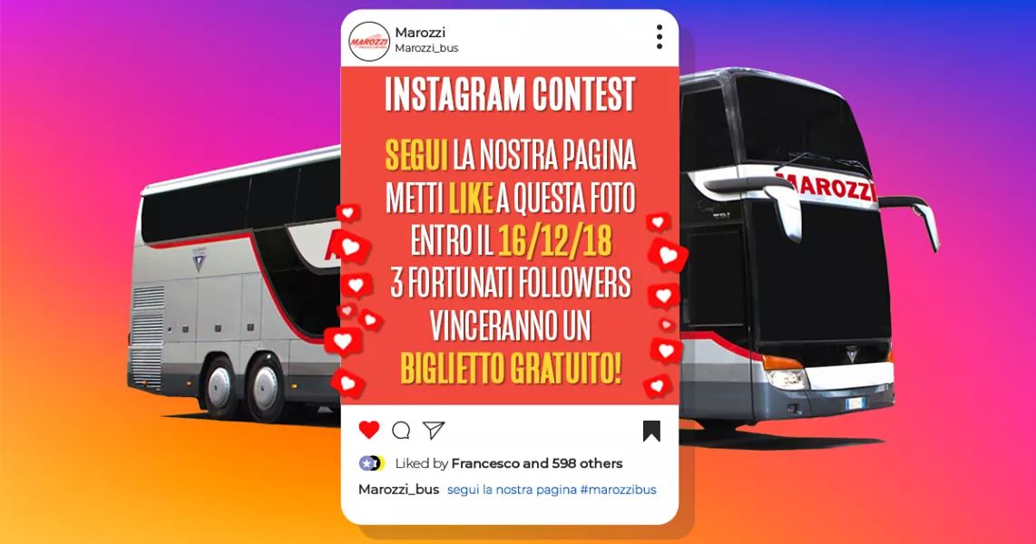 MAROZZI: PARTECIPA AL CONCORSO INSTAGRAM E VINCI UN BIGLIETTO GRATIS ...